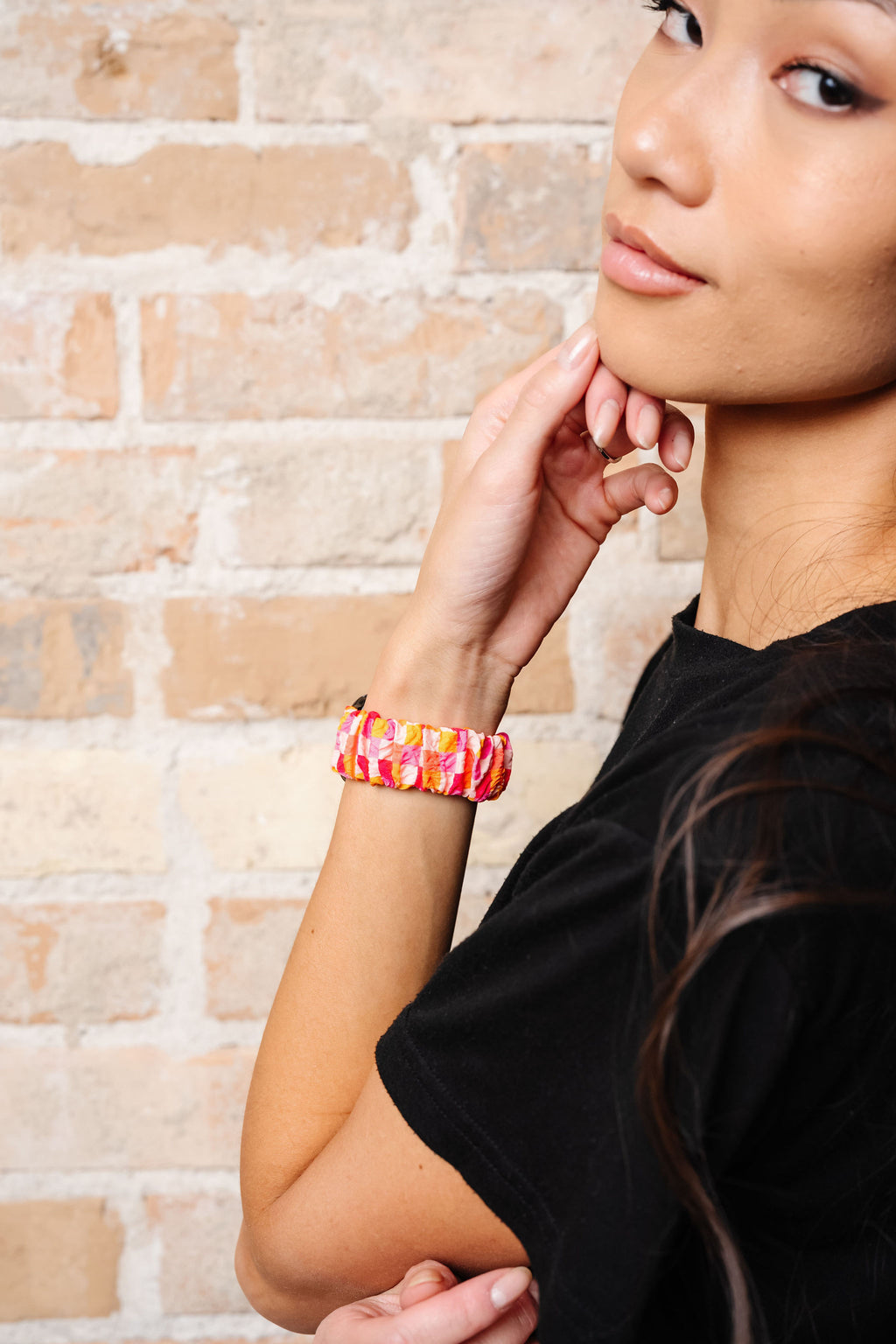 Bright Checkered Scrunchie Watch Band – ANDI