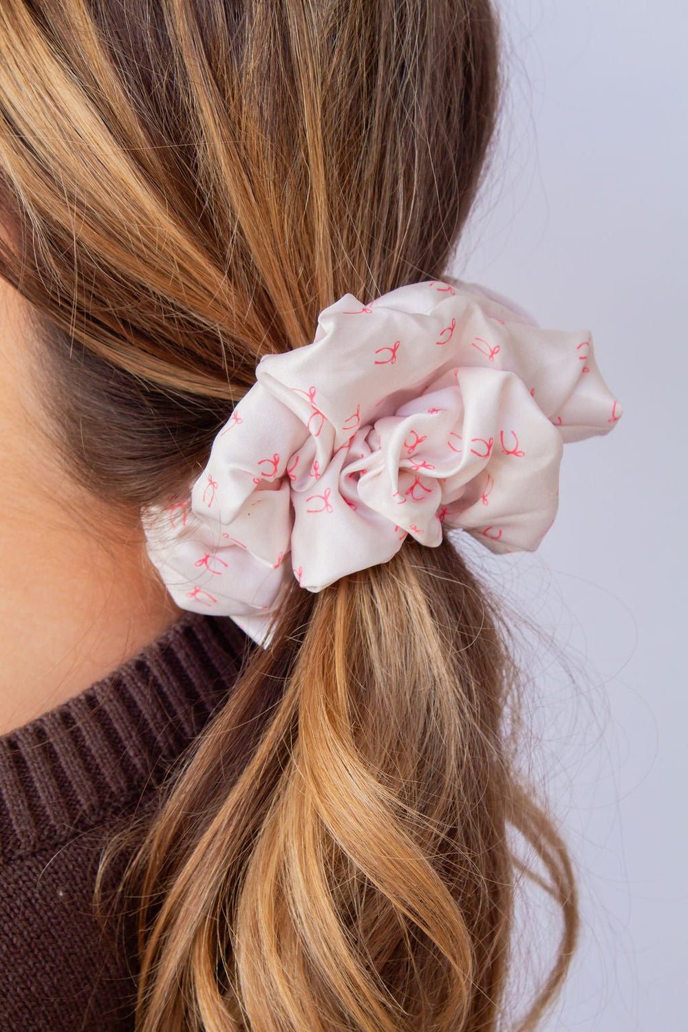 Andi x Rad Rev Pink Bows Jumbo Scrunchie – ANDI