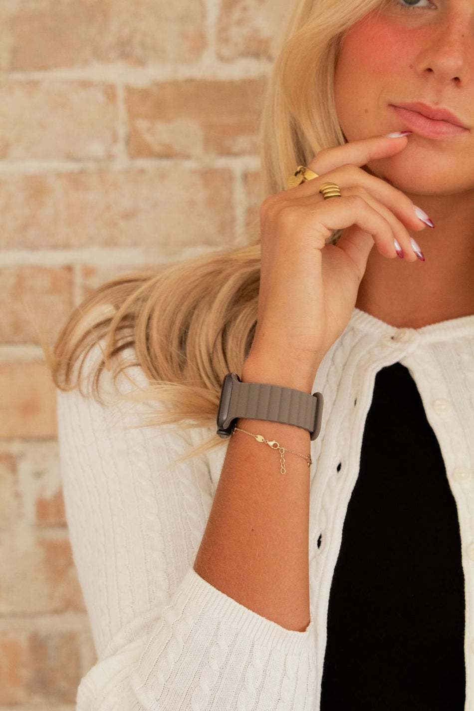 Ash Brown Magnetic Loop Watch Band – ANDI
