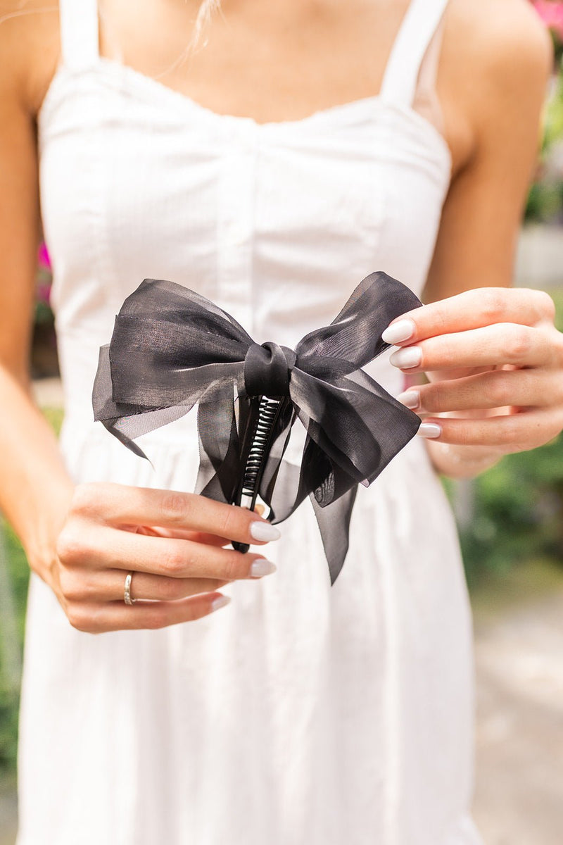 Sheer Bow Banana Claw Clip – ANDI