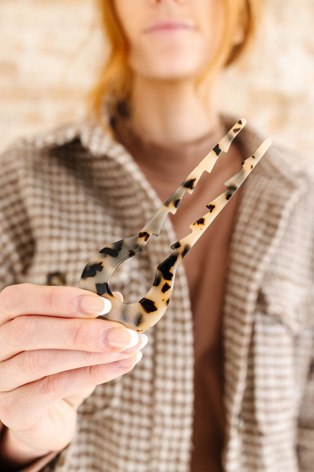 U-Shaped Hair Fork in Tortoise – ANDI